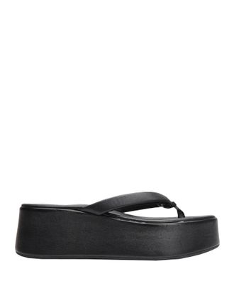 8 by YOOX LEATHER THONG PLATFORM WEDGE