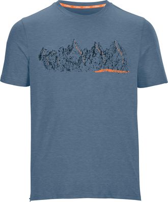 Killtec T-Shirt KILLTEC Lilleo MN TSHRT C, Herren, Gr. XXL, denim, Obermaterial: 92% Polyester, 8% Elasthan, Rundhals, Shirts T-Shirt, Schnelltrocknendes Herr