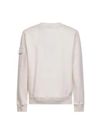 MC2 Saint Barth Mens Sweatshirt Chester Ivory Cotton Sweatshirts Sweater