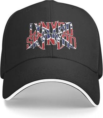 Generic Casquette de Baseball Lynyrds Skynyrds Unisexe Trucker Cap avec Bande de Voyage Vintage Polyvalent R&eacute;glable 2024 Cadeau Mode imprim&eacute; Coton