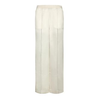 Loulou Studio Lars Wide Hosen - - Trousers - Damen - Wei&szlig; - S