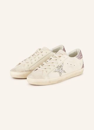 Golden Goose Sneaker Super-Star Mit Pailletten weiss