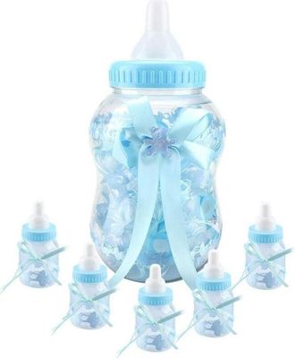 Trade Shop Trade Shop Traesio - Trade Shop - maxi hellblau gezuckerte mandel flasche geburt idee 30 st&uuml;ck baby +1 maxi taufe