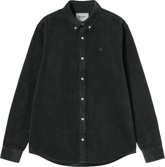 Carhartt Work in Progress L/S Madison Cord Shirt - - Shirts - Herren - Schwarzk - L