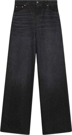 Chlo&eacute; Femme, Jeans, Noir, Taille: W27 Jeans taille haute et jambes larges