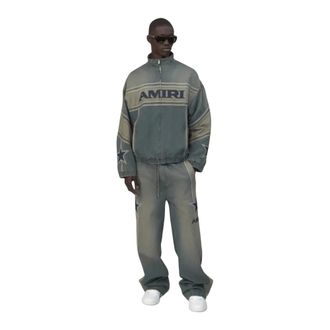 Amiri Homme, Vestes, Bleu, Taille: L Sport Denim Track Jacket