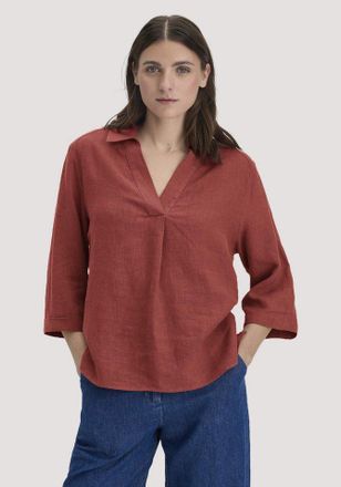 Hessnatur Klassische Bluse aus reinem Leinen (1-tlg)