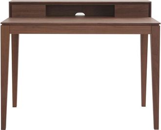 Miliboo Design-Schreibtisch mit F&auml;chern aus Nussbaumholz SEKRET