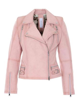 Bully Blouson En Cuir - Couleur Chair