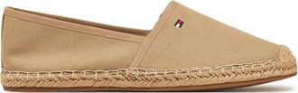 Tommy Hilfiger Espadrilles Tommy Hilfiger Flag Canvas Espadrille FW0FW08541 Braun