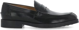 Tod's Homme, Chaussures, Noir, Taille: 42 1/2 EU Mocassins &agrave; Logo en Relief