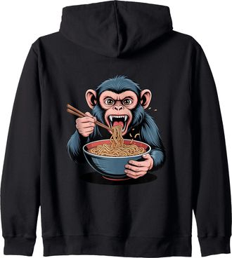 Shinkai Wilder AFFE mit Ramen Japan Streetwear Kapuzenjacke