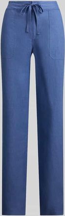 Lauren Ralph Lauren Regular Fit Weite Hose aus reinem Leinen