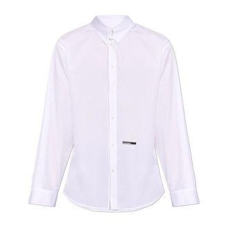 Dsquared2 Cotton Shirt - - Shirts - Herren - Wei&szlig; - XL