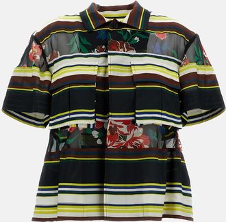 sacai Kurzarmhemd Mit Muster
