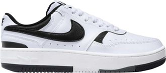 Nike Gamma Force Sneaker f&uuml;r Damen, Leder, Plattform-Absatz (Wei&szlig;/Schwarz)