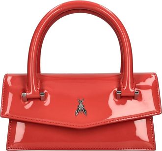 Patrizia Pepe Femme, Sacs, Rouge, Taille: ONE Size Fly Bamby Glossy Bag