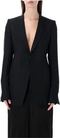 Rick Owens Femme, Vestes, Noir, Taille: 40 FR Blazer Souple Extr&ecirc;me