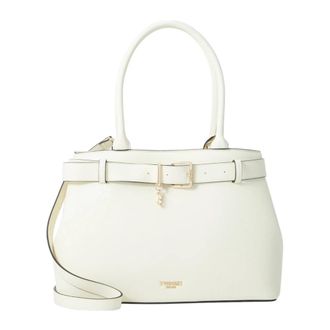 Twinset Femme, Sacs, Blanc, Taille: ONE Size Sac à bandoulière en similicuir avec logo