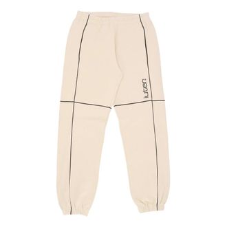 Iuter Karo Track Hose Creme - - Trousers - Herren - Beige - M