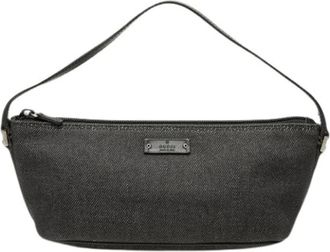Gucci Sac bandouli&egrave;re mini en jean Pre-owned - Femme - Pre-owned - Noir - Taille: ONE Size