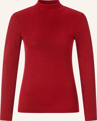 Rich & Royal Longsleeve Mit Glitzergarn rot