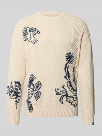 Scotch & Soda Strickpullover mit Stitchings Modell DELFTS BLAUW