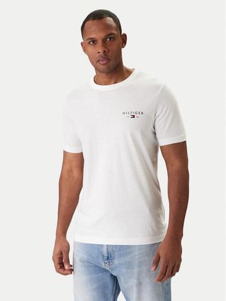 Tommy Hilfiger T-Shirt Brand Love MW0MW41456 Wei&szlig; Regular Fit