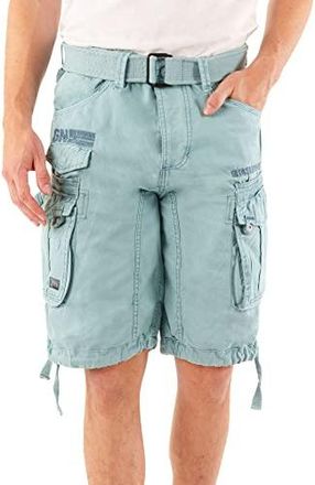 Geographical Norway Panoramique Men - Bermuda Homme Casual Coton - Short Hommes Sport Cargo - Shorts Bermudas Court A Ceinture Coupe Normale - Ideal Cadeau Homme Printemp