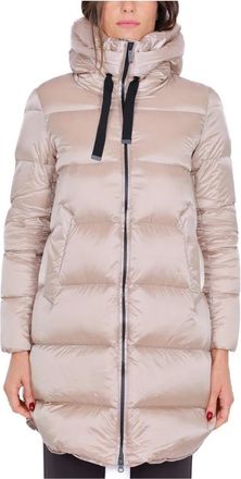 Bomboogie Femme, Manteaux, Beige, Taille: 36 FR Long Down Coat