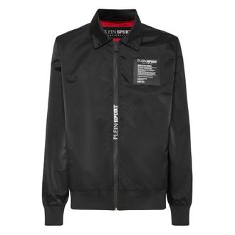 Plein Sport Homme, Vestes, Noir, Taille: S Bomber en nylon