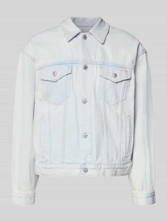 Calvin Klein Jeans Regular Fit Jeansjacke aus reiner Baumwolle Modell 90S BLEACHOUT