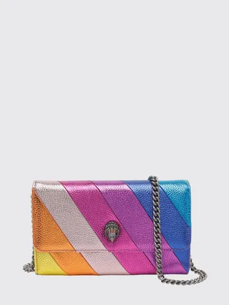 Kurt Geiger Mini sac Kensington en cuir &agrave; rayures multicolores