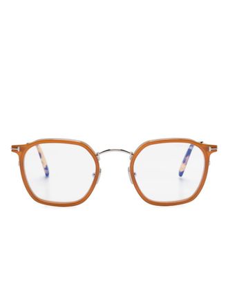 Tom Ford Eyewear lunettes de vue FT5974-B - Tons neutres