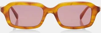 Gucci Lunettes de soleil rectangulaires Signoria