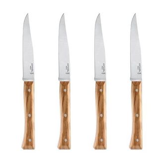 Opinel Opinel Facette Olive Tafelmesser-Set, 4-teilig aus rostfreiem MA5 Stahl, 254646