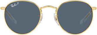 Ray-Ban unisex, Accessoires, Jaune, Taille: 44 MM Lunettes de soleil rondes