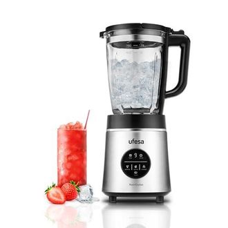 Ufesa Rock Crystal Blender, Puissance 1800W, Carafe en Verre 1,75L, Contr&ocirc;le de Vitesse &Eacute;lectronique, Broyage de Glace, 6 Lames en Acier Inoxydable, 4 Progr