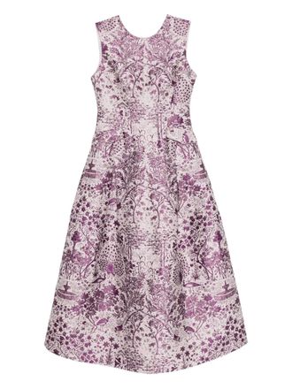 Shiatzy Chen robe imprim&eacute;e Scape-of-Curve - Violet