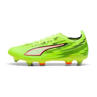 Puma Unisex Ultra 6 Match MXSG Fu&szlig;ballschuh, Yellow Alert Black-Glowing Red-Lime Squeeze, 40 EU, Yellow Alert PUMA Schwarz Leuchtend rot Lime Squeeze, 40.5