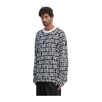 Versace Jeans Couture Gemustertes Baumwoll-Sweatshirt - - Sweatshirts & Hoodies - Herren - Mehrfarbig - M