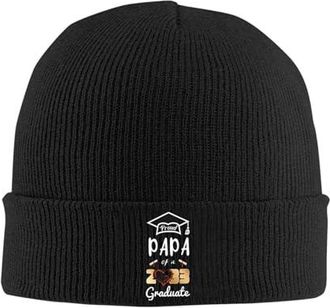Generic Bonnet en Tricot Fier Papa dun Dipl&ocirc;m&eacute; De La 2033 Mode Bonnets Respirant Bonnet Tricot&eacute; pour Cyclisme lescalade Ext&eacute;rieur