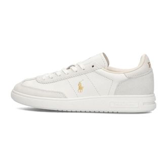 Polo Ralph Lauren Wei&szlig;e Low-Top-Sneaker mit Spitze - - Shoes - Damen - Wei&szlig; - 37 EU