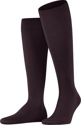 Falke Herren Kniestr&uuml;mpfe ClimaWool M Kh Wolle Lyocell lang einfarbig 1 Paar, Rot Barolo 8596, 45-46