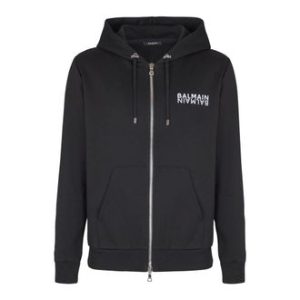 Balmain Homme, Sweatshirts et sweats &agrave; capuche, Noir, Taille: S Sweat &agrave; capuche &agrave; logo
