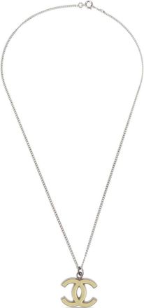 Chanel 2005 Halskette mit CC-Anhängern - Silber