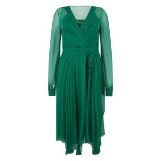 Alberta Ferretti Femme, Robes, Vert, Taille: 40 FR Robe Midi &Eacute;l&eacute;gante