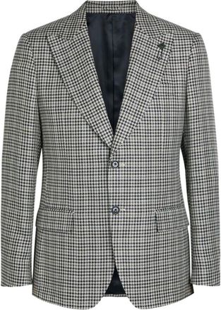 Lardini Homme, Costumes, Multicolore, Taille: M Pied de Poule Jacket