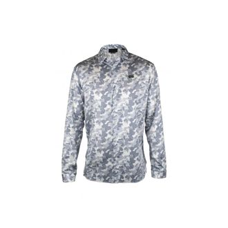 Philipp Plein Homme, Chemises, Gris, Taille: L Casual Shirt