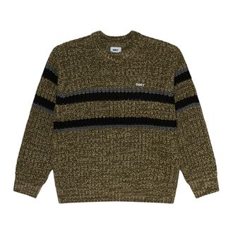 Obey Rundhals-Pullover - - Knitwear - Herren - Gr&uuml;n - L